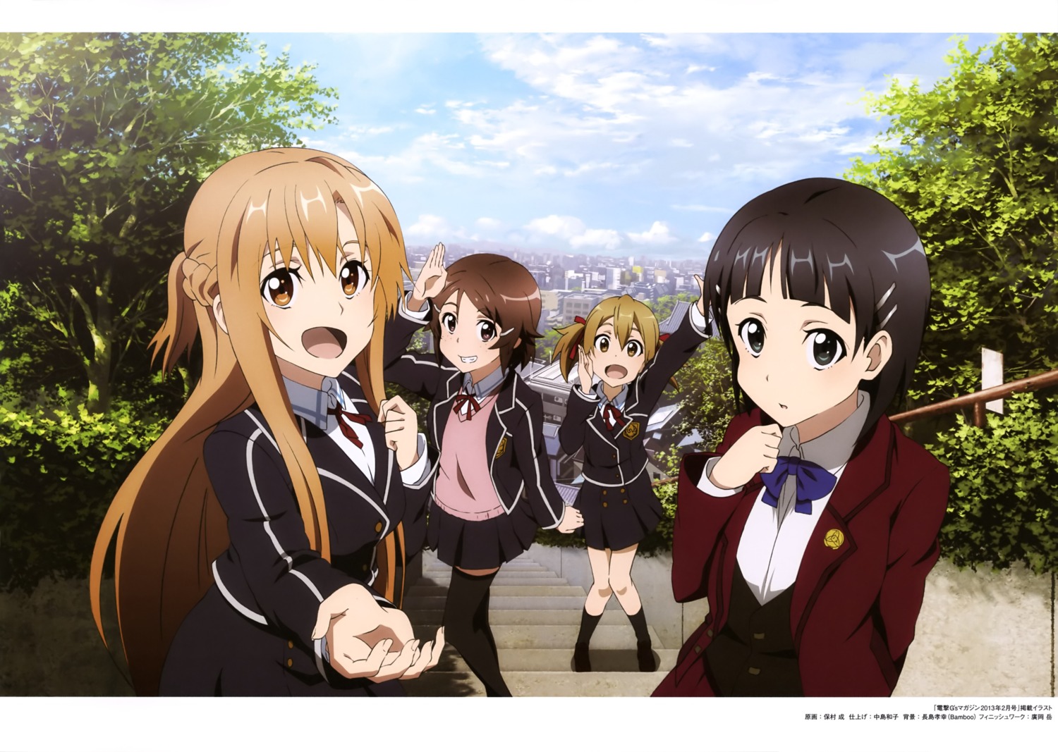 homura midori sword art online asuna (sword art online) kirigaya suguha ...