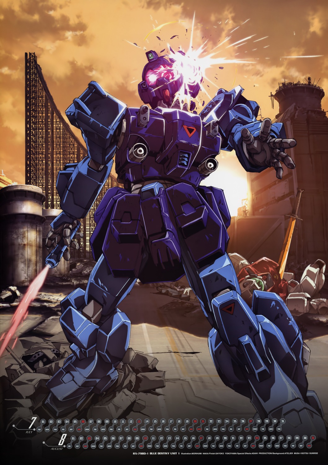 naka morifumi gundam gundam side story: the blue destiny rx-79bd-1 gm ...