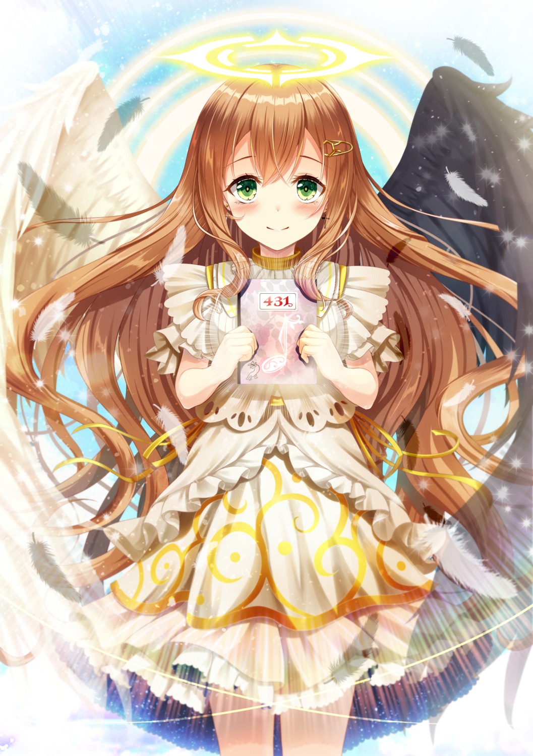 akine (kuroyuri) angel dress wings | #659101 | yande.re