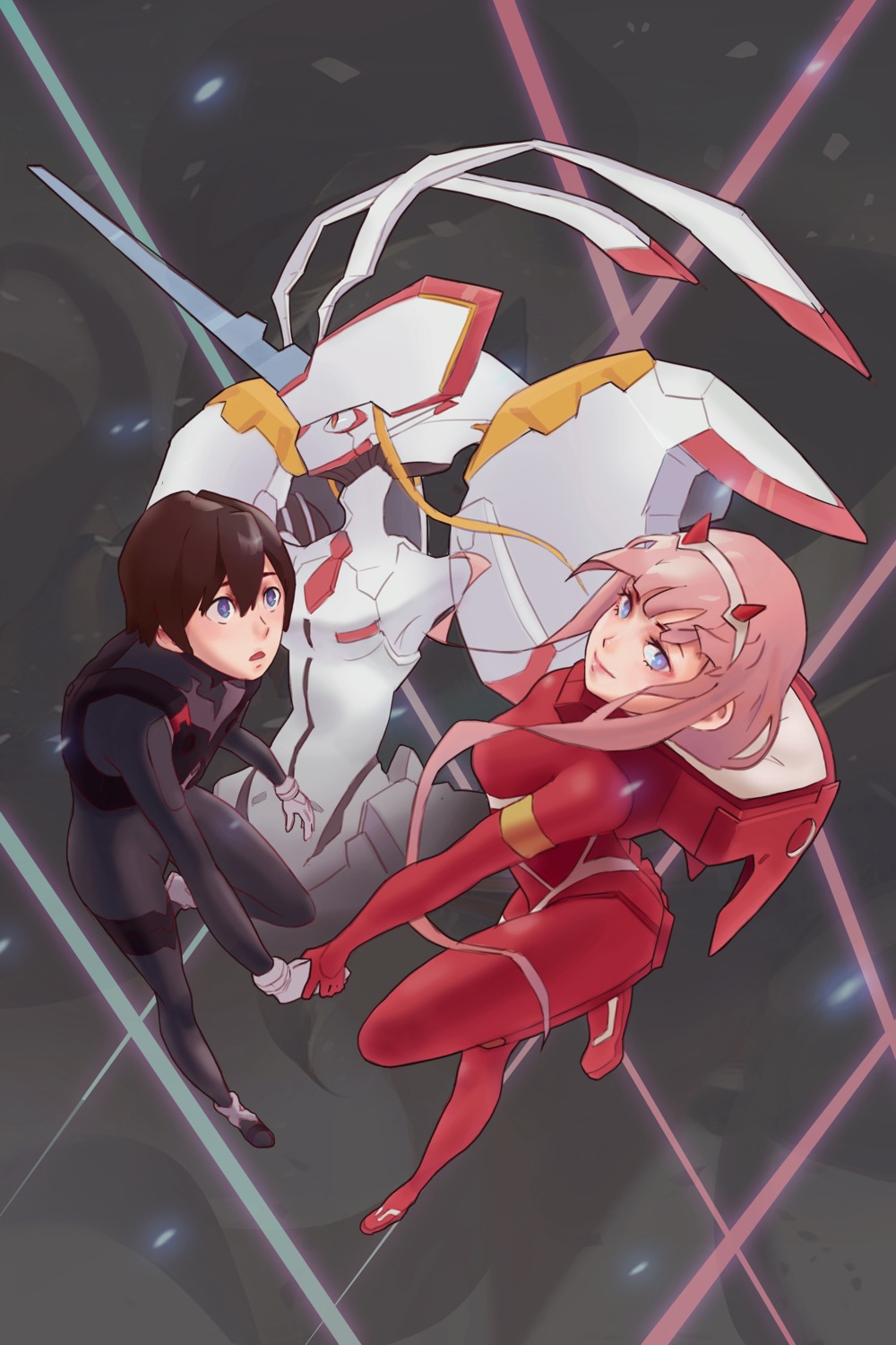 hkae darling in the franxx hiro (darling in the franxx) strelizia zero ...
