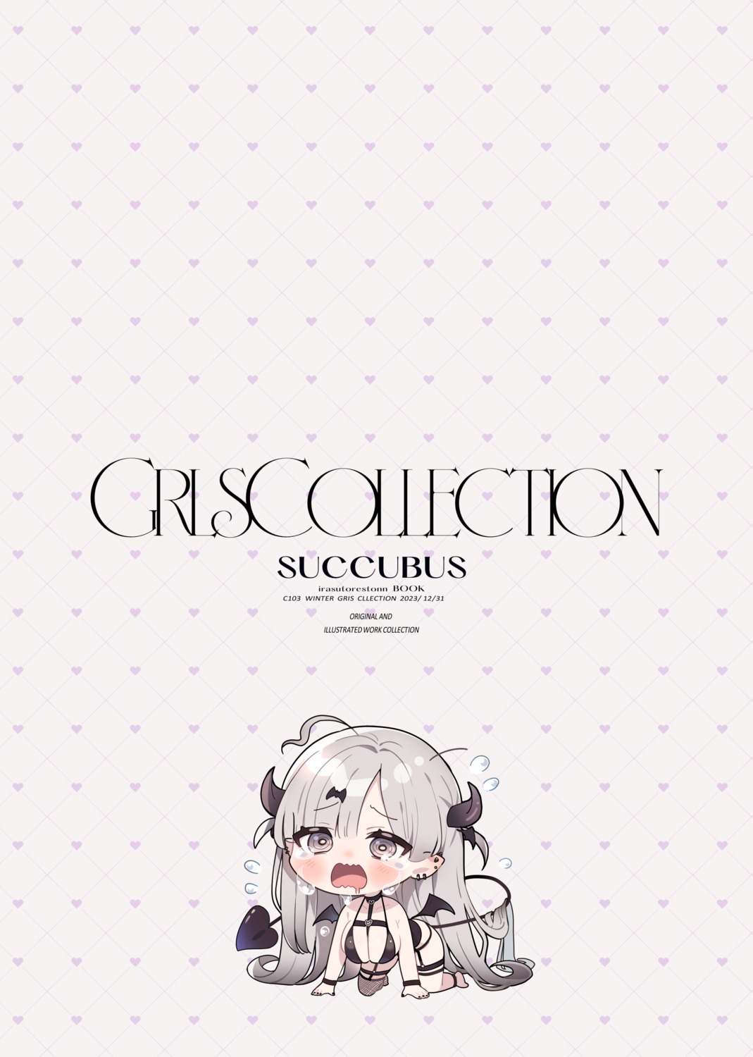 viking katto (viking) bra chibi devil fishnets garter horns pointy ears ...