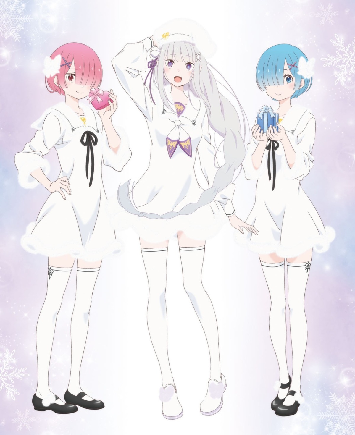 re zero kara hajimeru isekai seikatsu emilia (re zero) ram (re zero ...