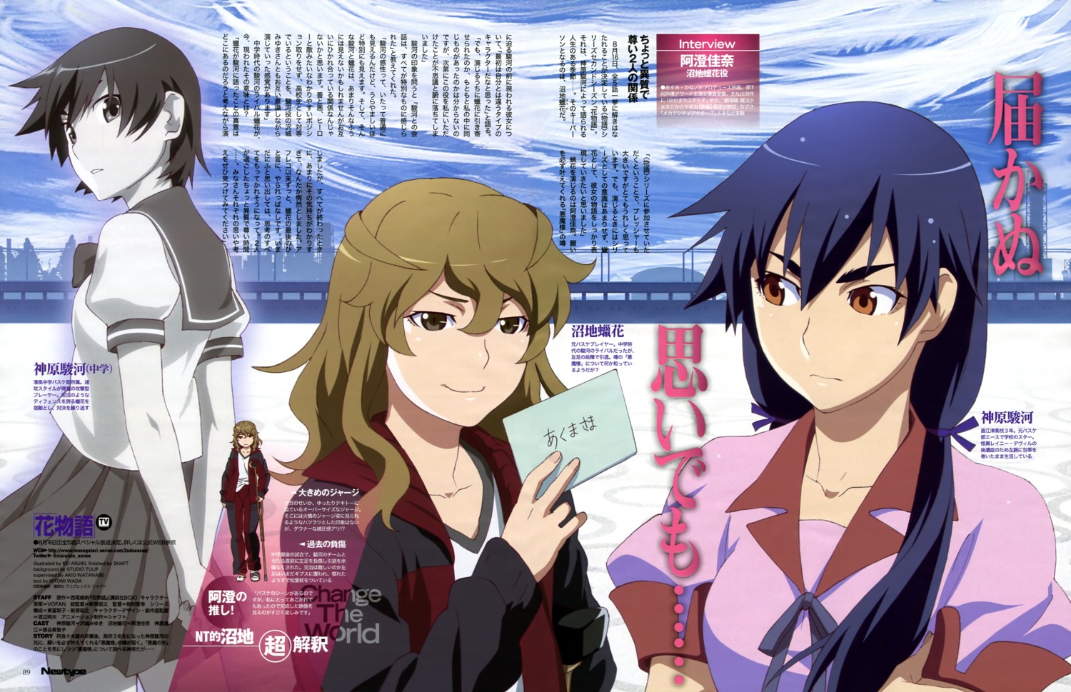 ajiki kei bakemonogatari hanamonogatari monogatari (series) kanbaru ...