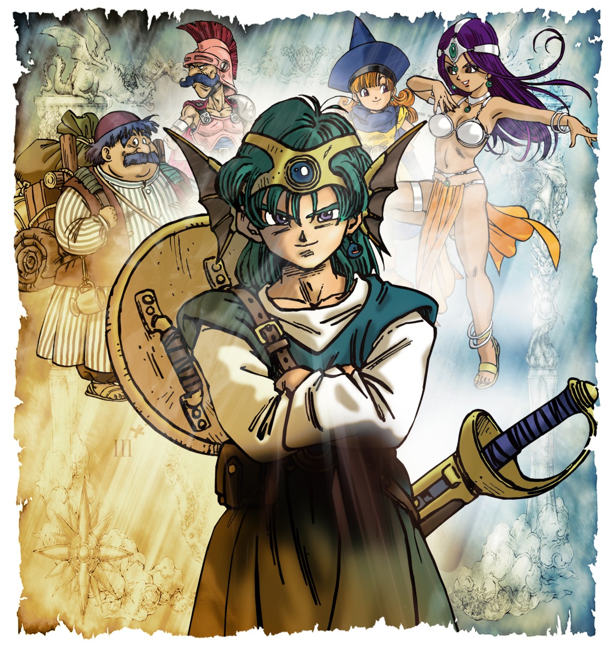 toriyama akira dragon quest dragon quest iv alena hero (dq4) manya ryan ...