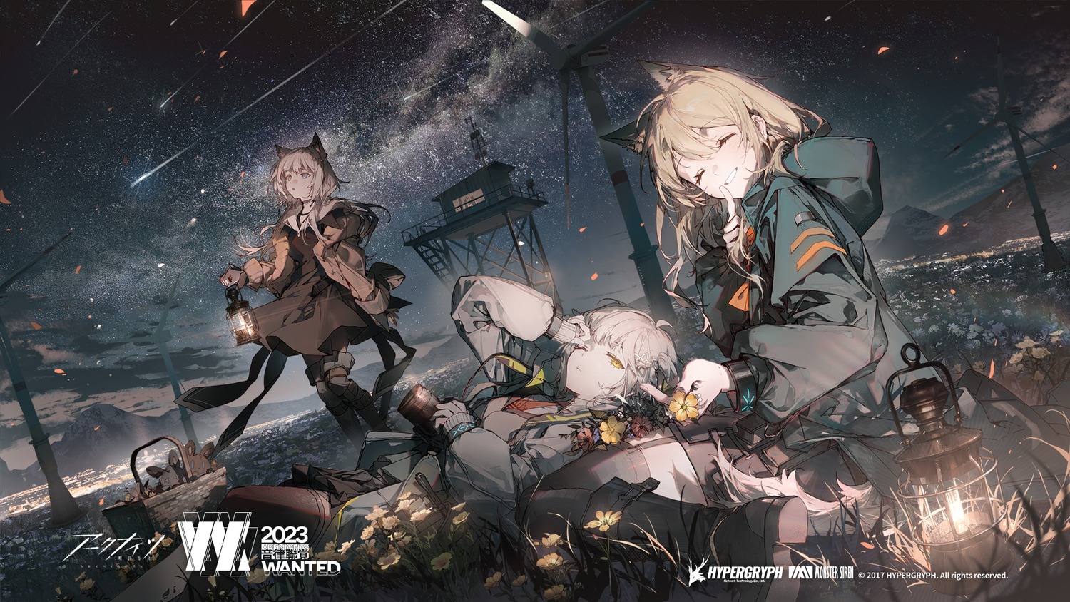 min (120716) arknights mint (arknights) podenco (arknights) scene ...