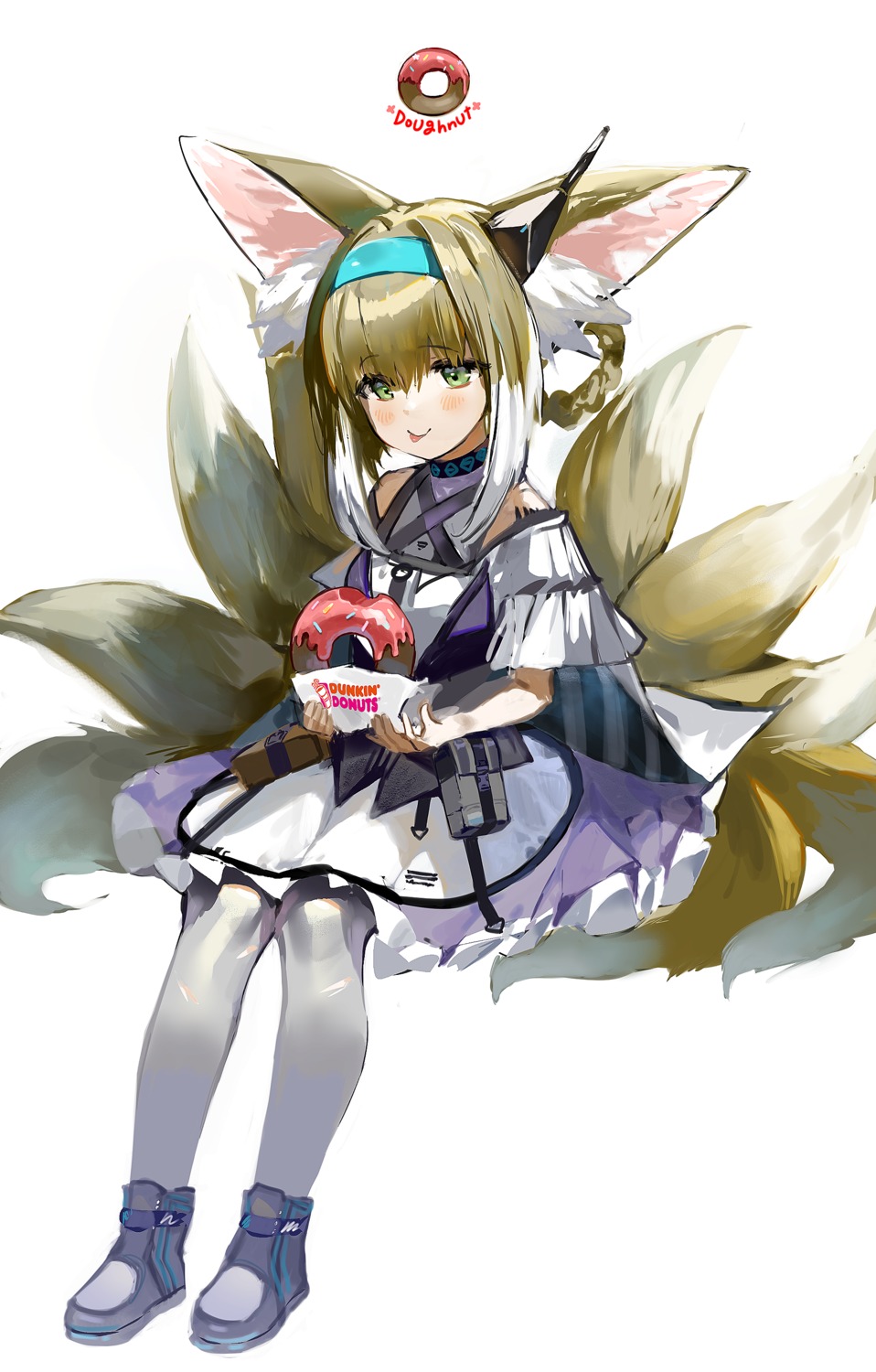 moko (moko/moko) arknights suzuran (arknights) animal ears kitsune tail ...