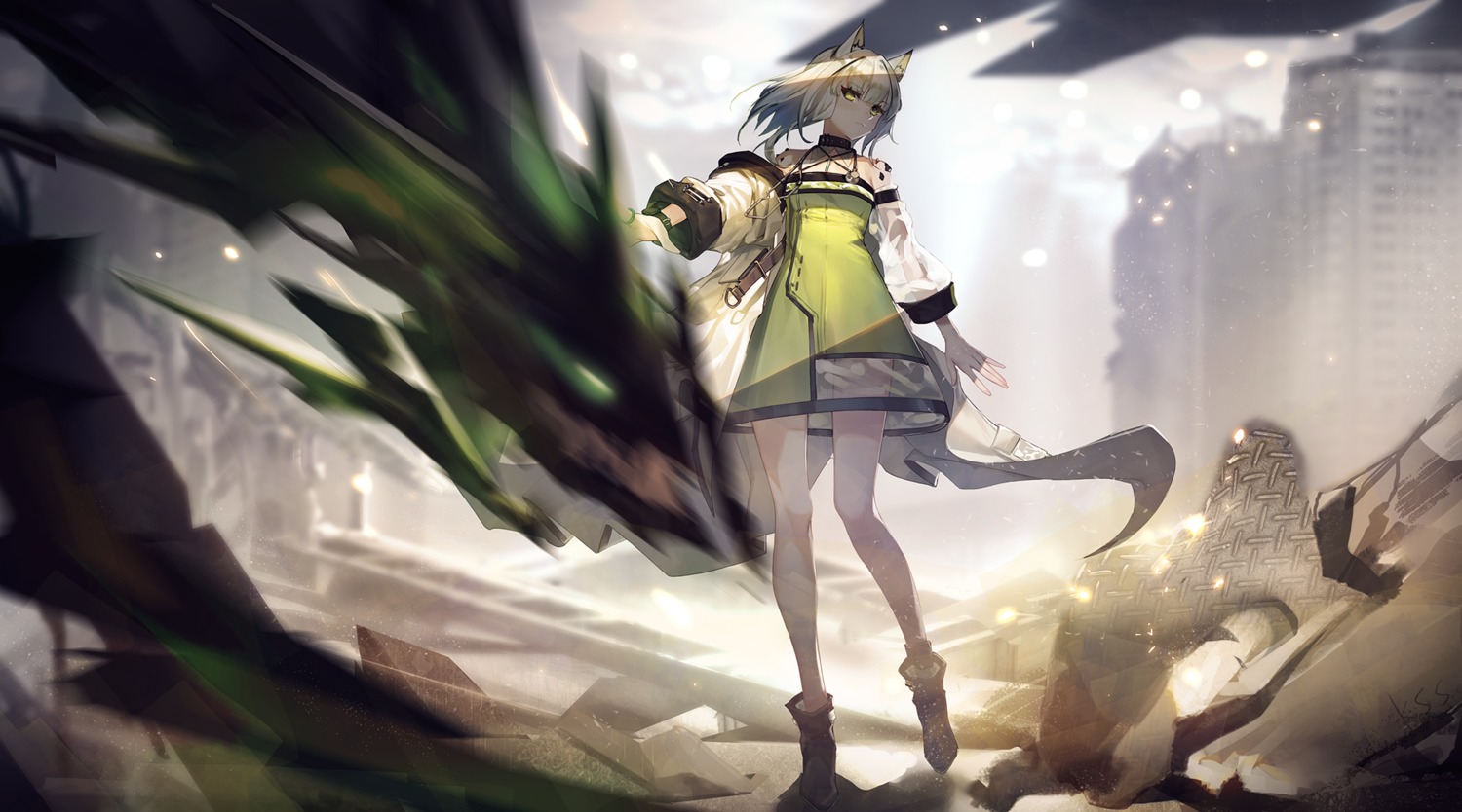 kirsos arknights kal'tsit (arknights) animal ears see through tail ...