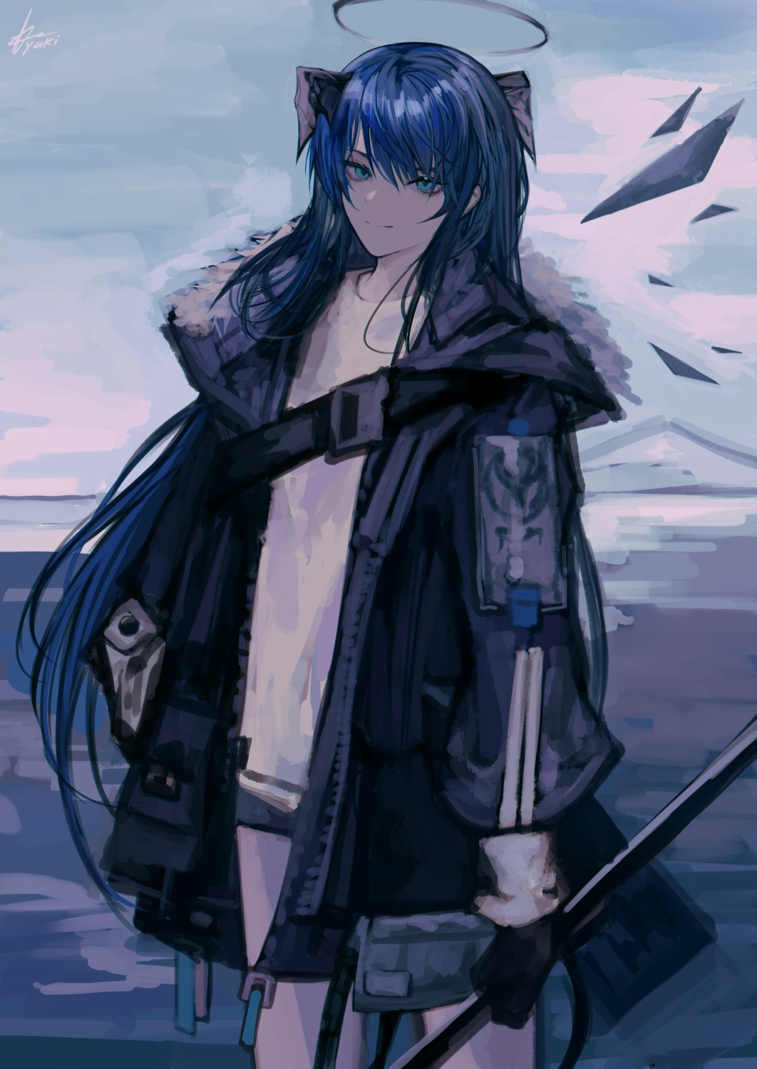 yuki flourish arknights mostima (arknights) angel horns sketch wings ...