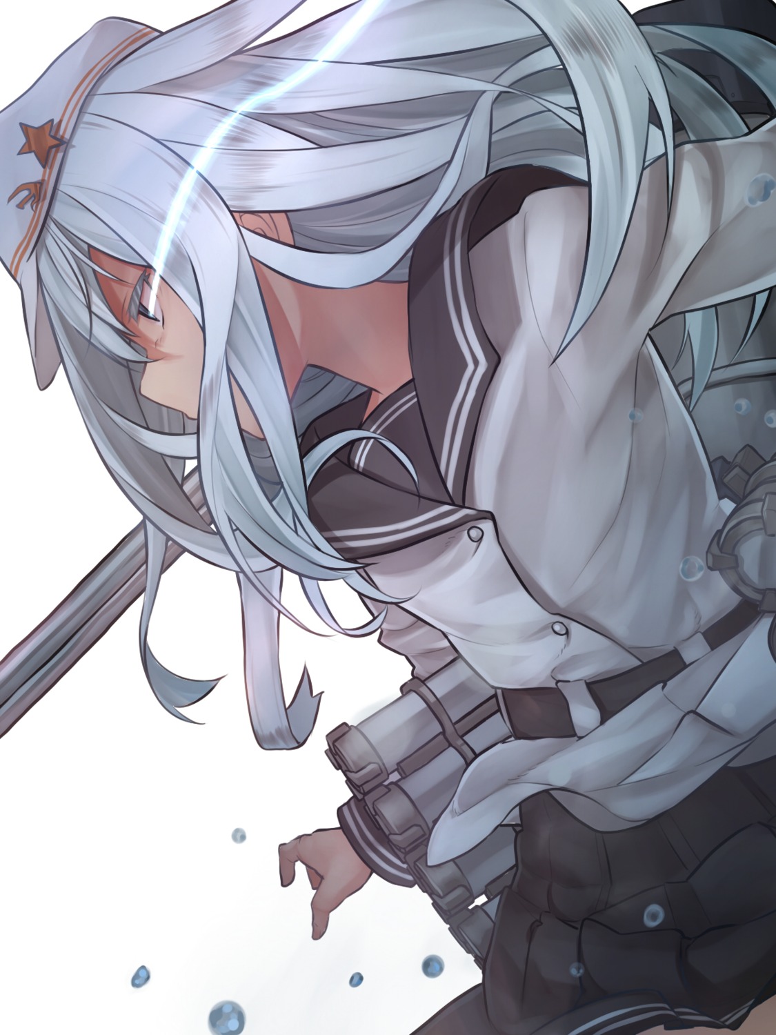 baffu kantai collection hibiki (kancolle) verniy (kancolle) seifuku ...