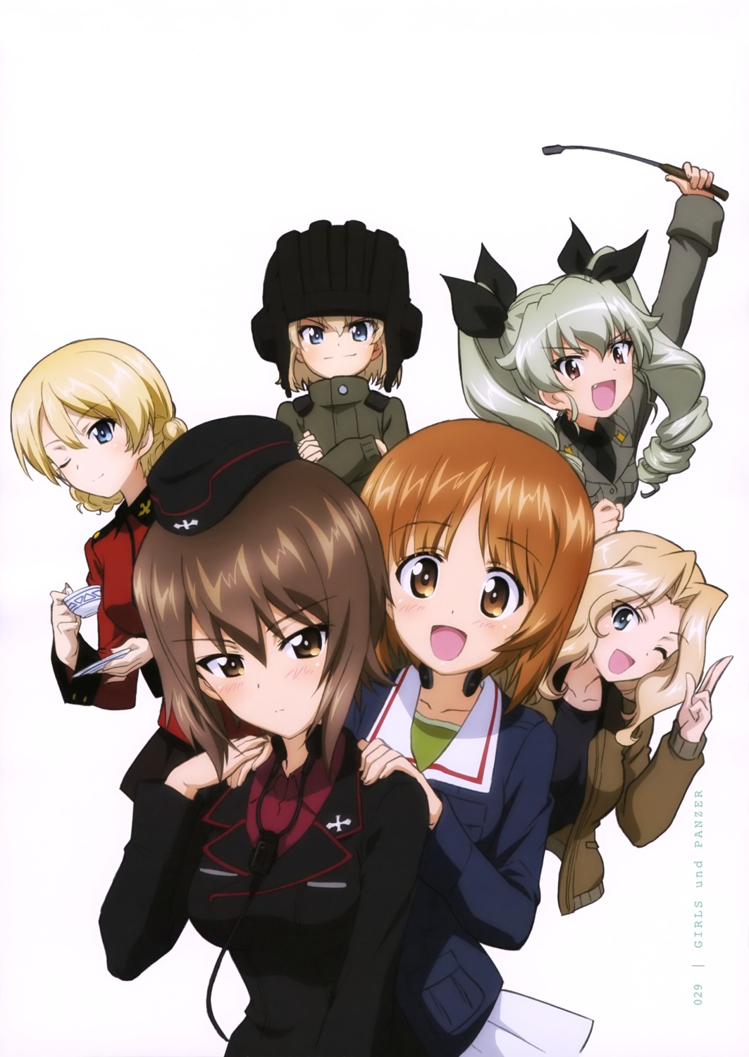 girls und panzer anchovy darjeeling katyusha kay (girls und panzer ...