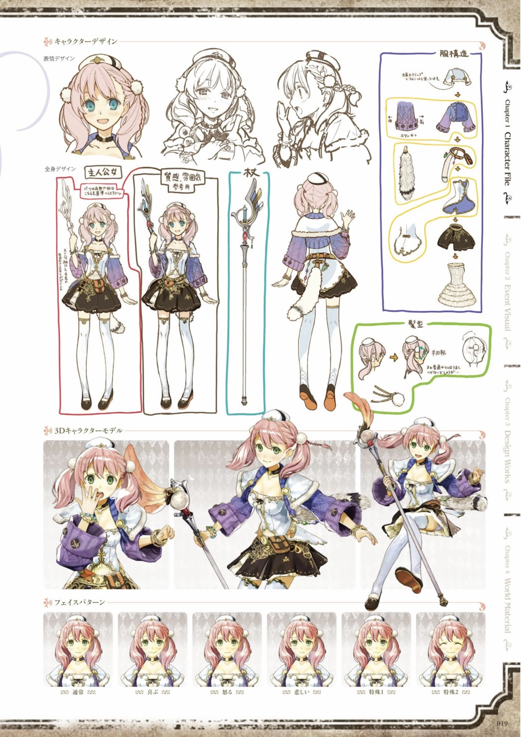 hidari atelier atelier escha & logy escha malier character design ...
