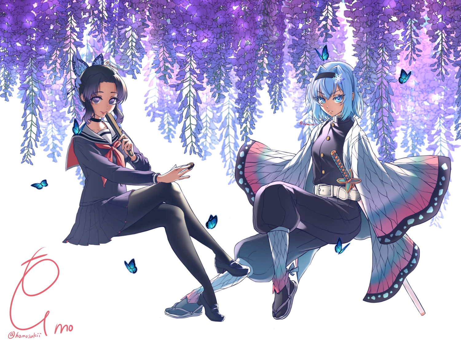 fumo (homosukii) kimetsu no yaiba ryuuou no oshigoto! kochou shinobu ...