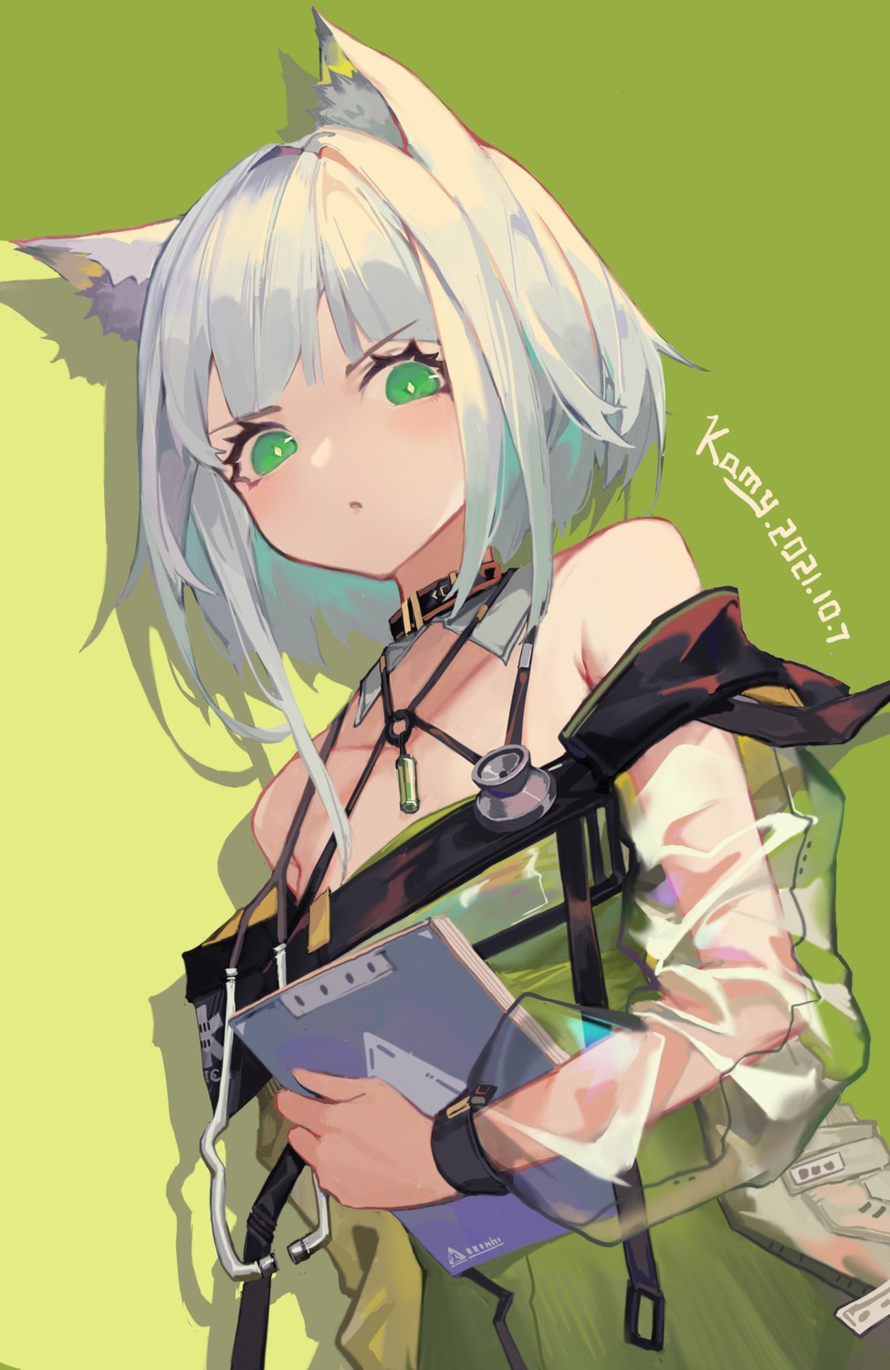kami otona arknights kal'tsit (arknights) animal ears nekomimi see ...
