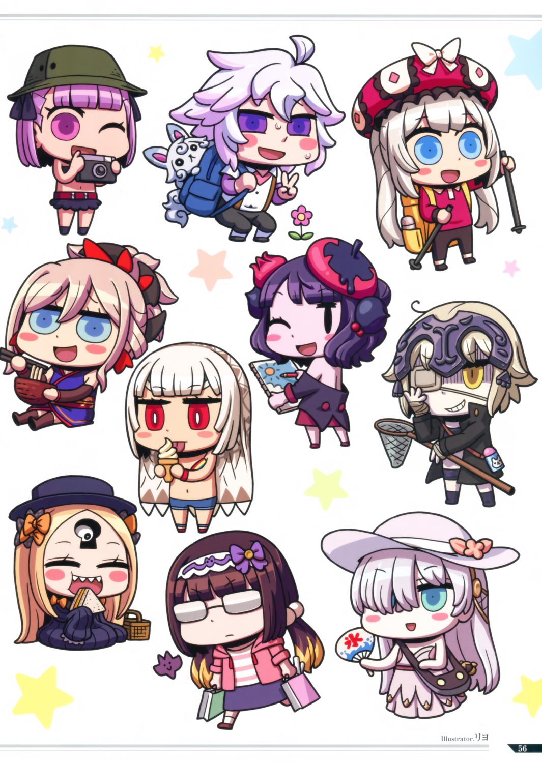 riyo (lyomsnpmp) fate/grand order abigail williams (fate) anastasia ...