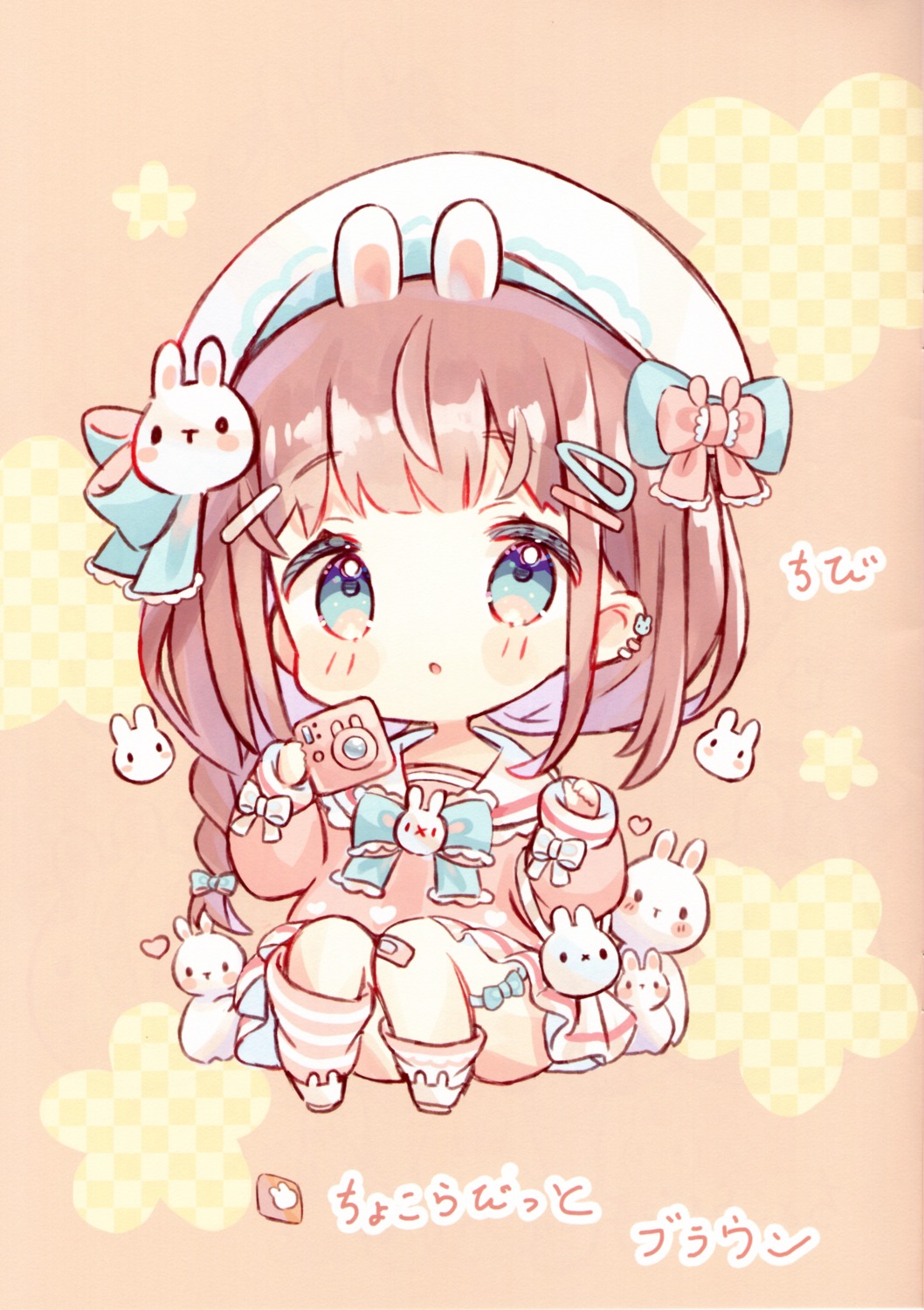 usapanchieri fruitsrabbit animal ears bandaid bunny ears chibi garter ...