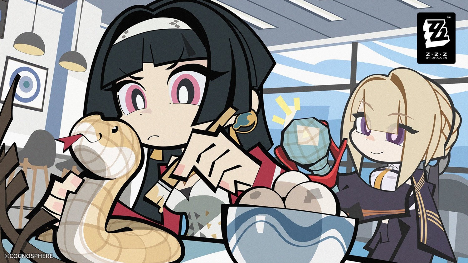 zenless zone zero astra yao evelyn chevalier chibi tagme wallpaper ...