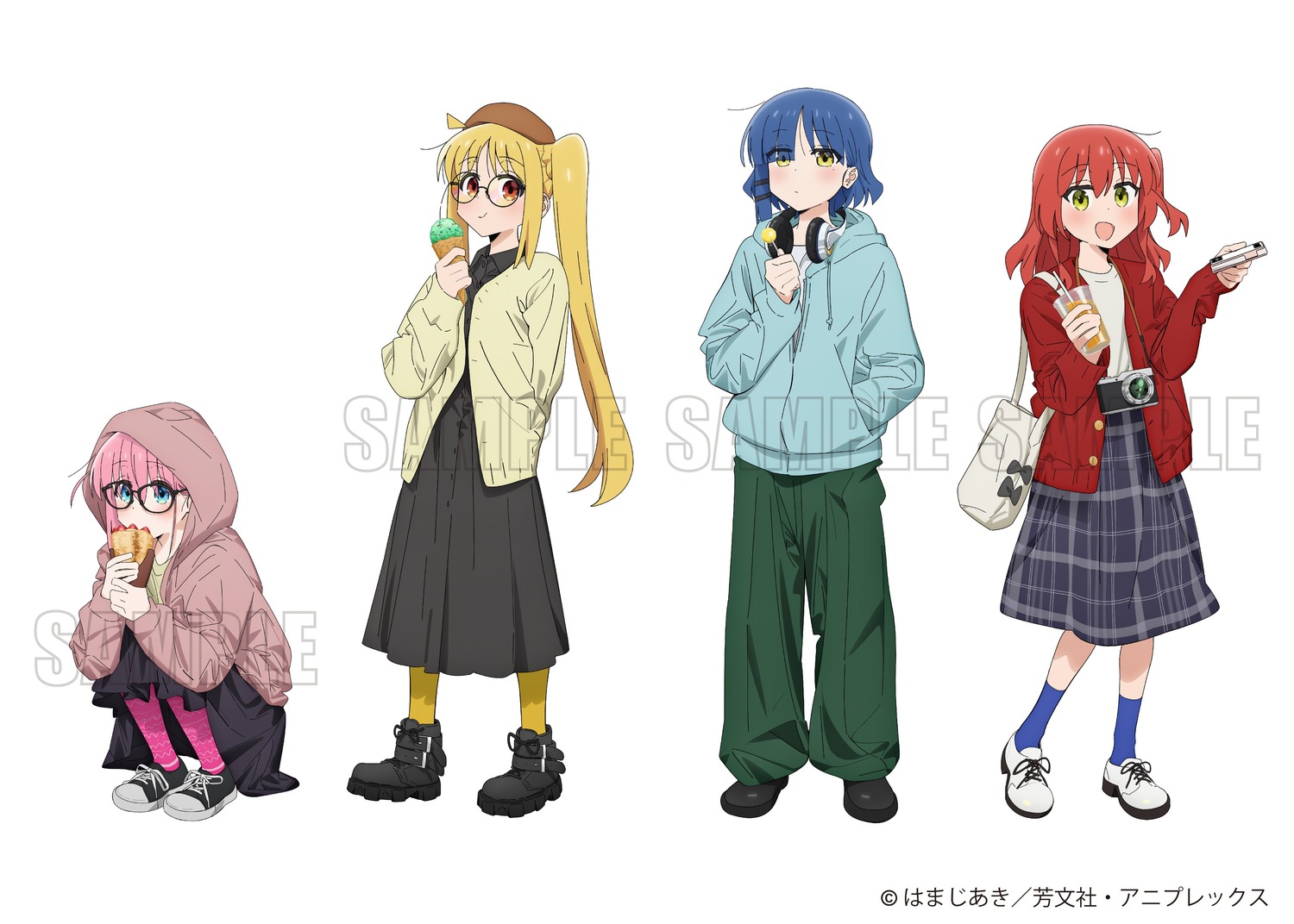 kerorira bocchi the rock! gotou hitori ijichi nijika kita ikuyo yamada ...