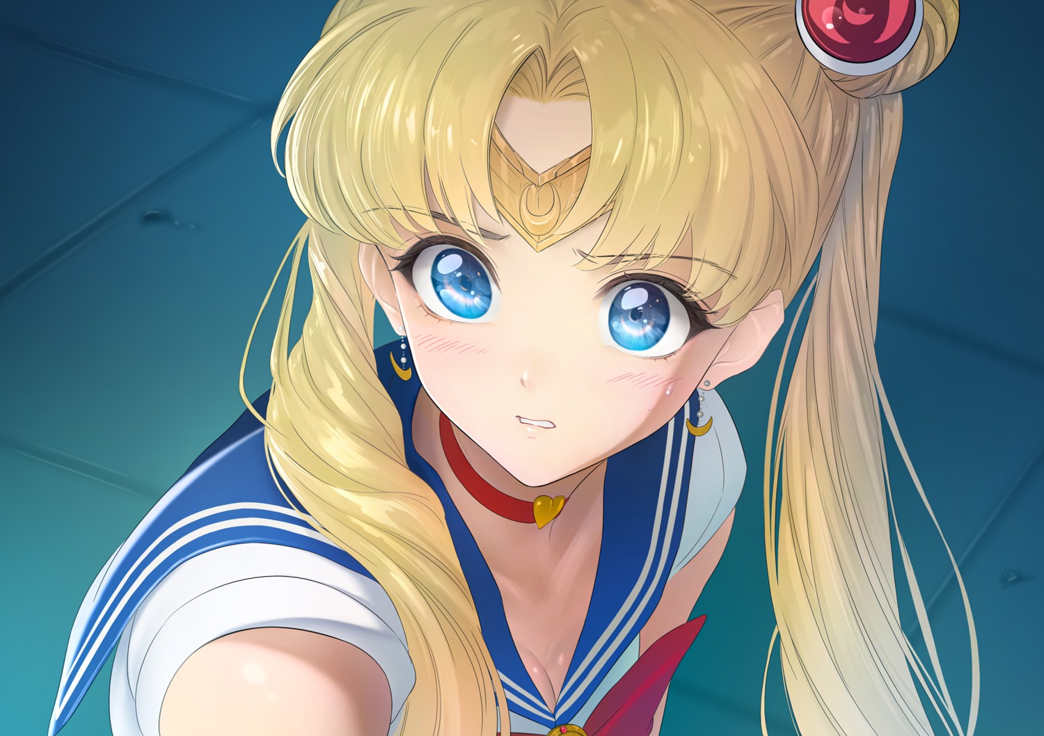 imizu (nitro unknown) sailor moon tsukino usagi cleavage seifuku ...