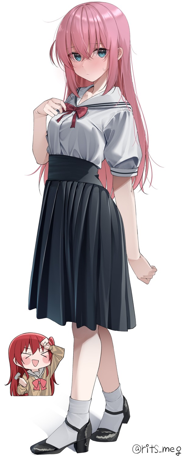 kawai ritsu (rits meg) bocchi the rock! gotou hitori kita ikuyo breast ...