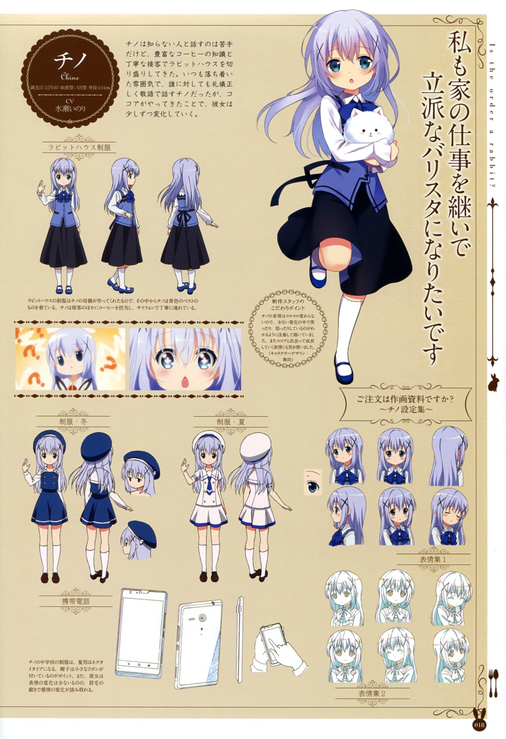 koi gochuumon wa usagi desu ka? kafuu chino tippy (gochiusa) character ...