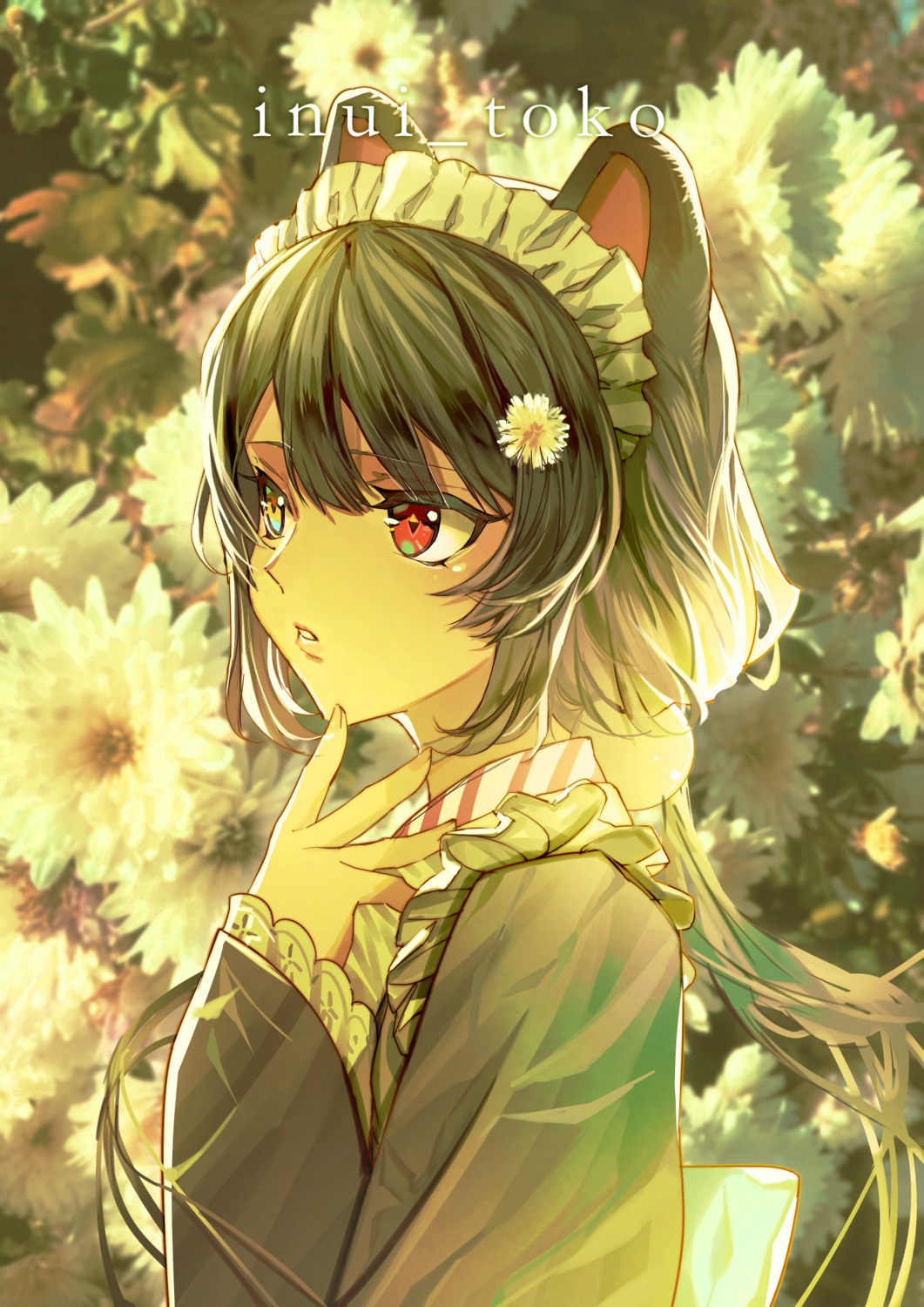 shinra (user shinra) nijisanji inui toko animal ears heterochromia ...