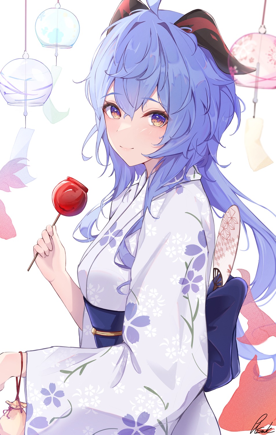 pisuke (user kcmh2774) genshin impact ganyu horns yukata | #1121797 ...