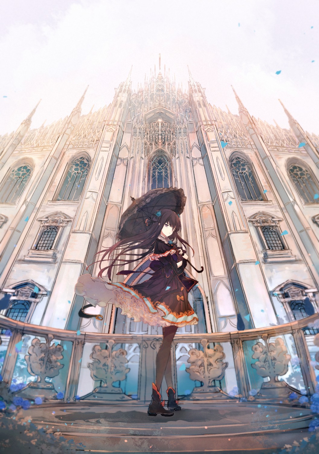 axleaki arcaea tairitsu (arcaea) dress heels landscape lolita fashion ...