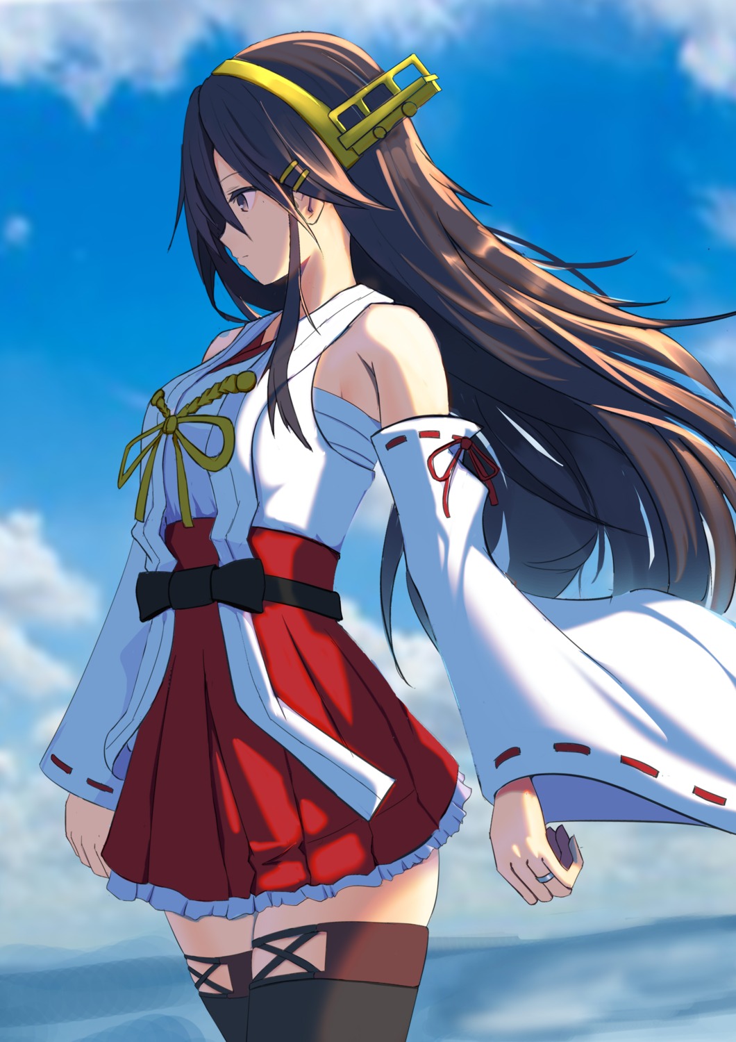 meganetakoyaki kantai collection haruna (kancolle) japanese clothes ...