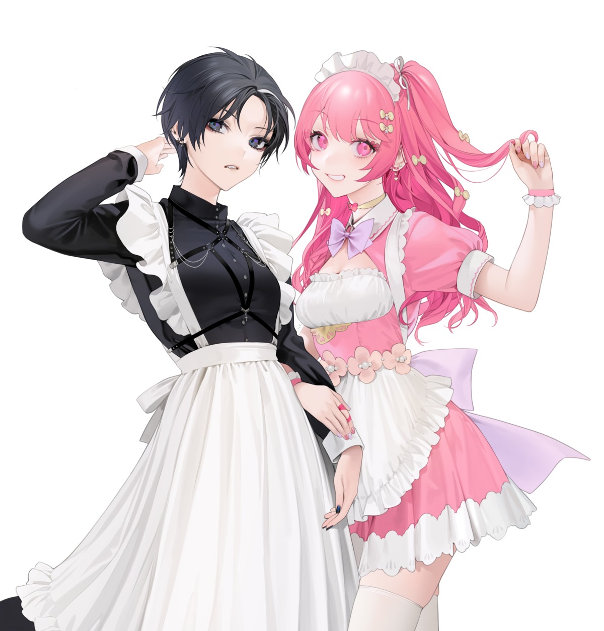 ohisashiburi shining star (anime) casey (shining star) maid thighhighs ...