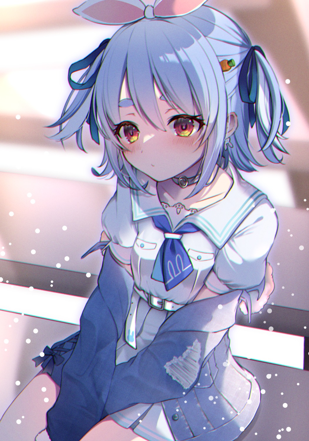 byoko (byokoramen) hololive usada pekora animal ears bunny ears seifuku ...