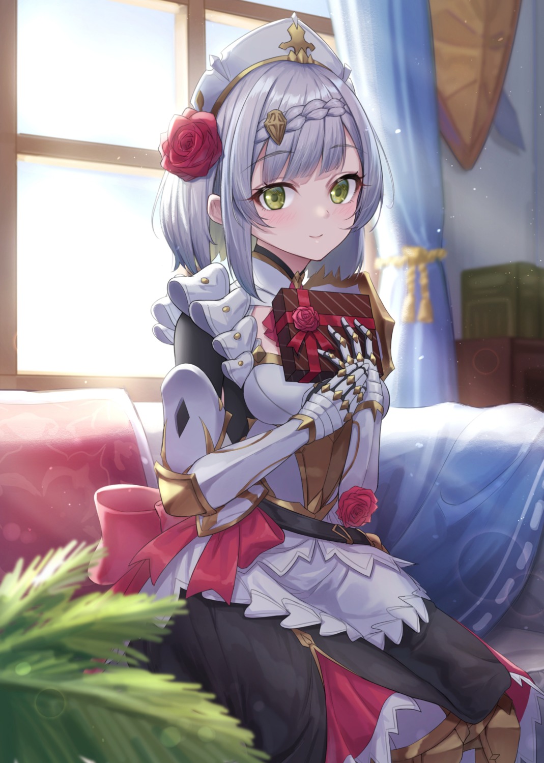 gohei (aoi yuugure) genshin impact noelle (genshin impact) armor maid ...