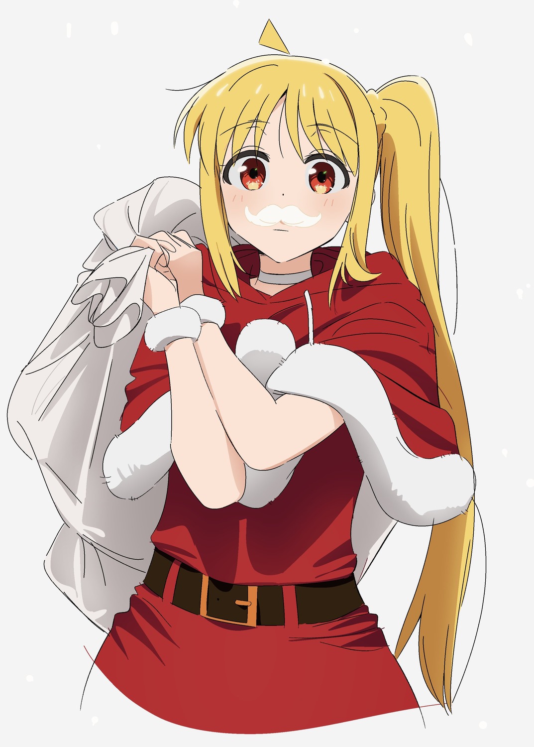 kerorira bocchi the rock! ijichi nijika christmas dress sketch ...