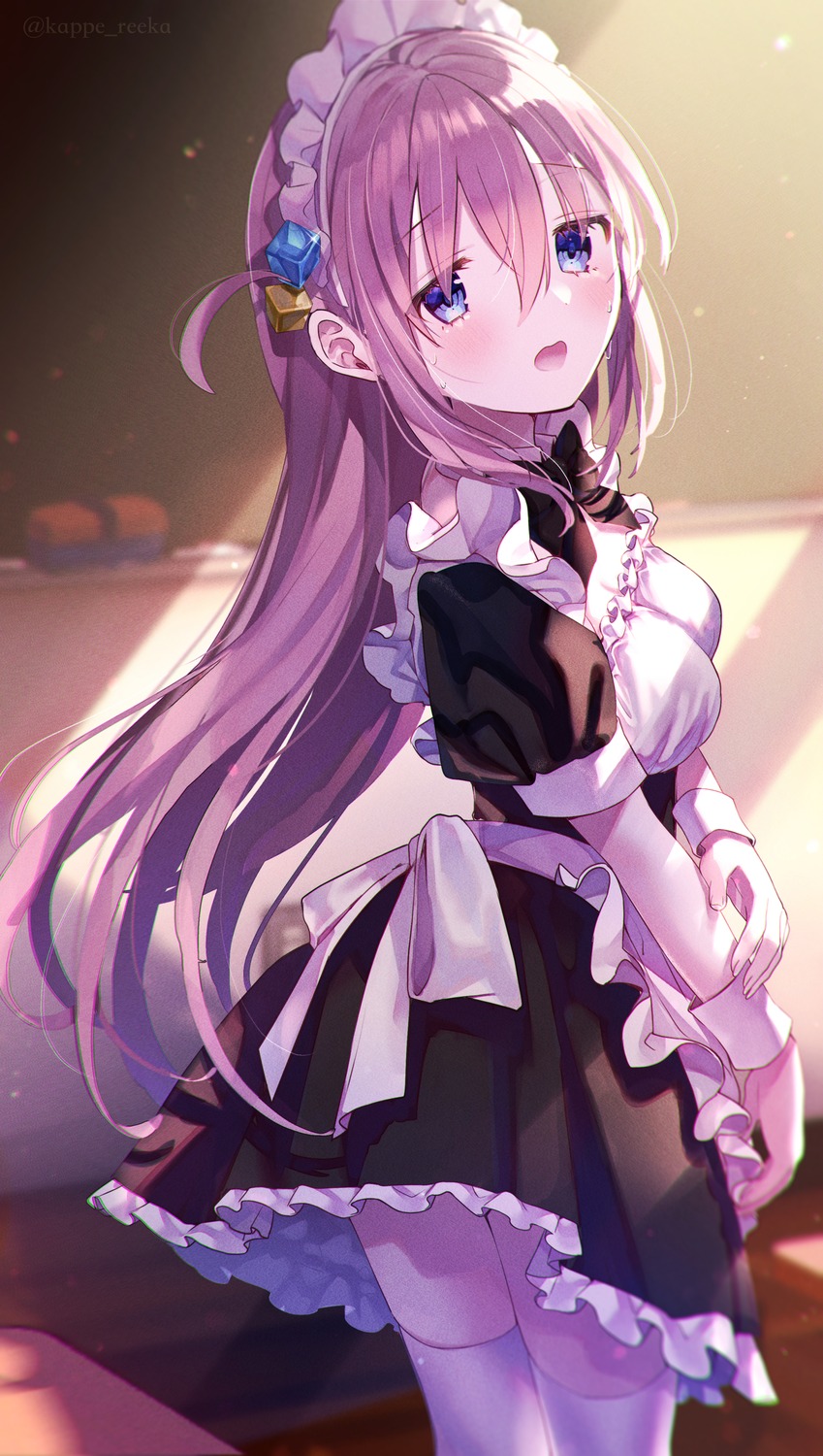 kappe reeka bocchi the rock! gotou hitori maid thighhighs | #1047121 ...