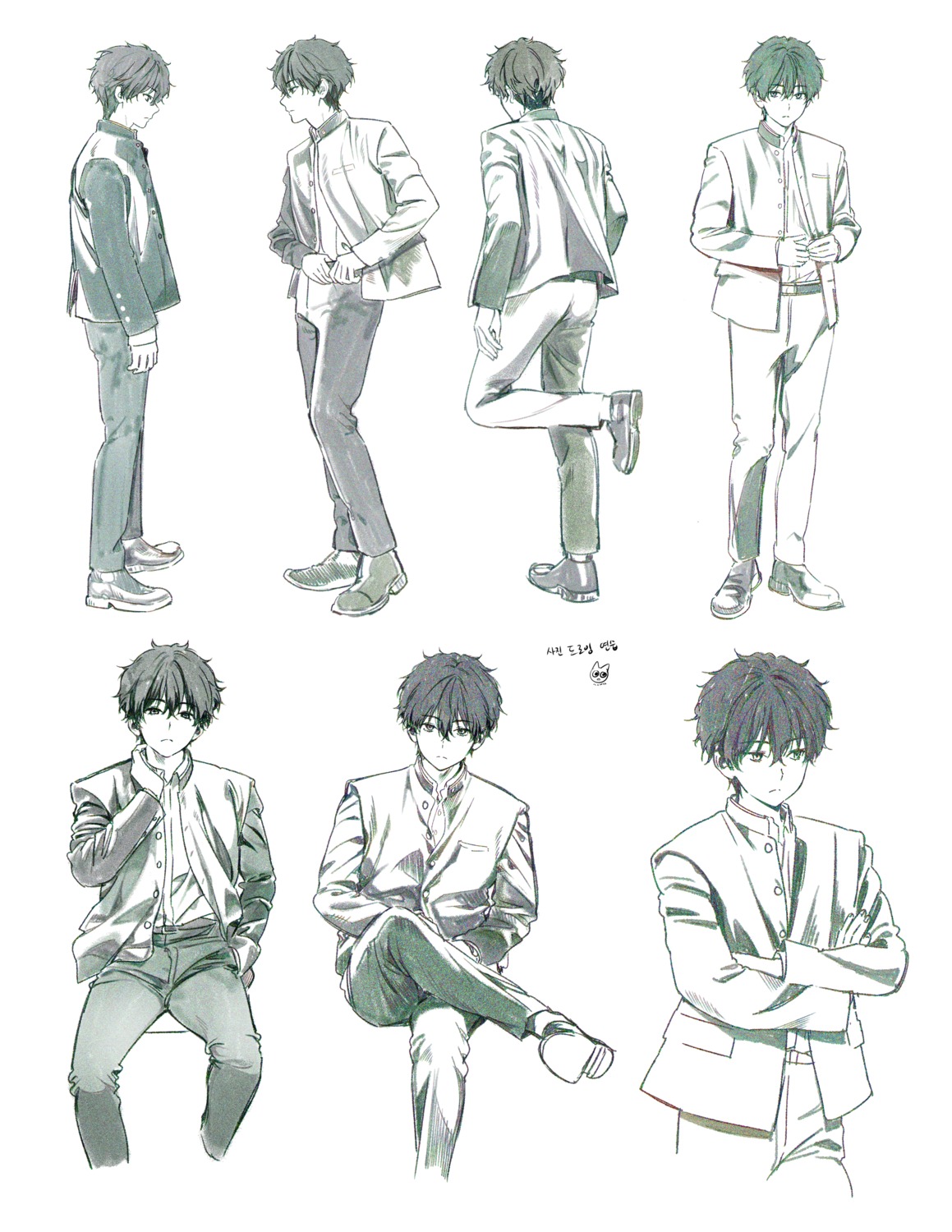 mery (yangmalgage) hyouka oreki houtarou character design male seifuku ...