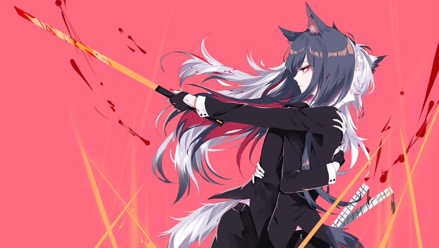 sheya arknights lappland (arknights) texas (arknights) animal ears ...