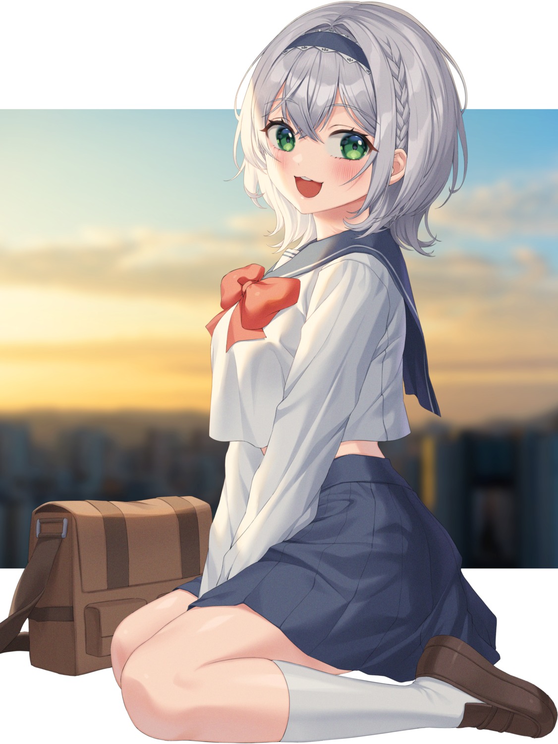 xiho (xi ho ) hololive shirogane noel seifuku | #804247 | yande.re