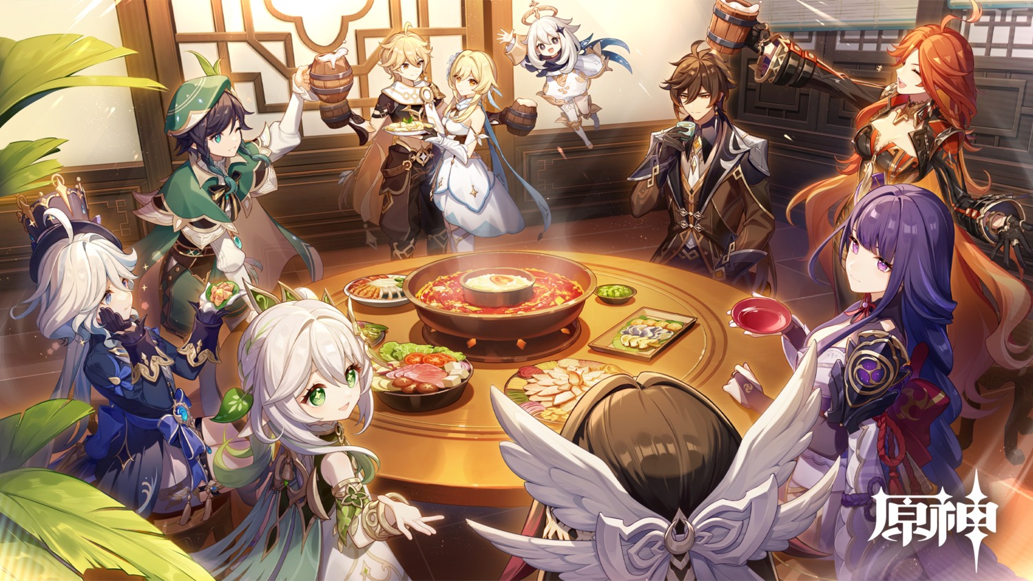 genshin impact aether columbina furina lumine mavuika nahida paimon ...