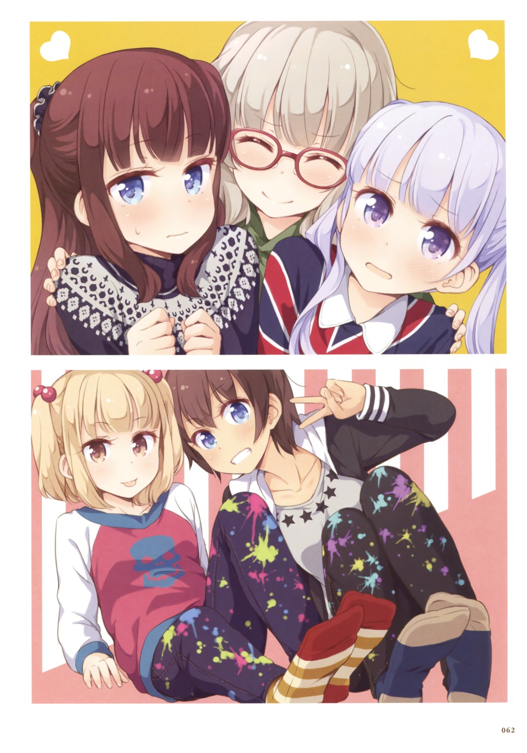 tokunou shoutarou new game! hazuki shizuku iijima yun shinoda hajime ...