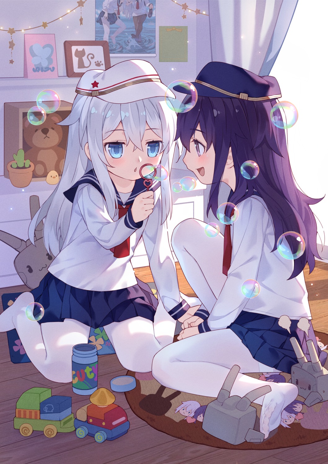 tsubasa tsubasa kantai collection akatsuki (kancolle) hibiki (kancolle ...