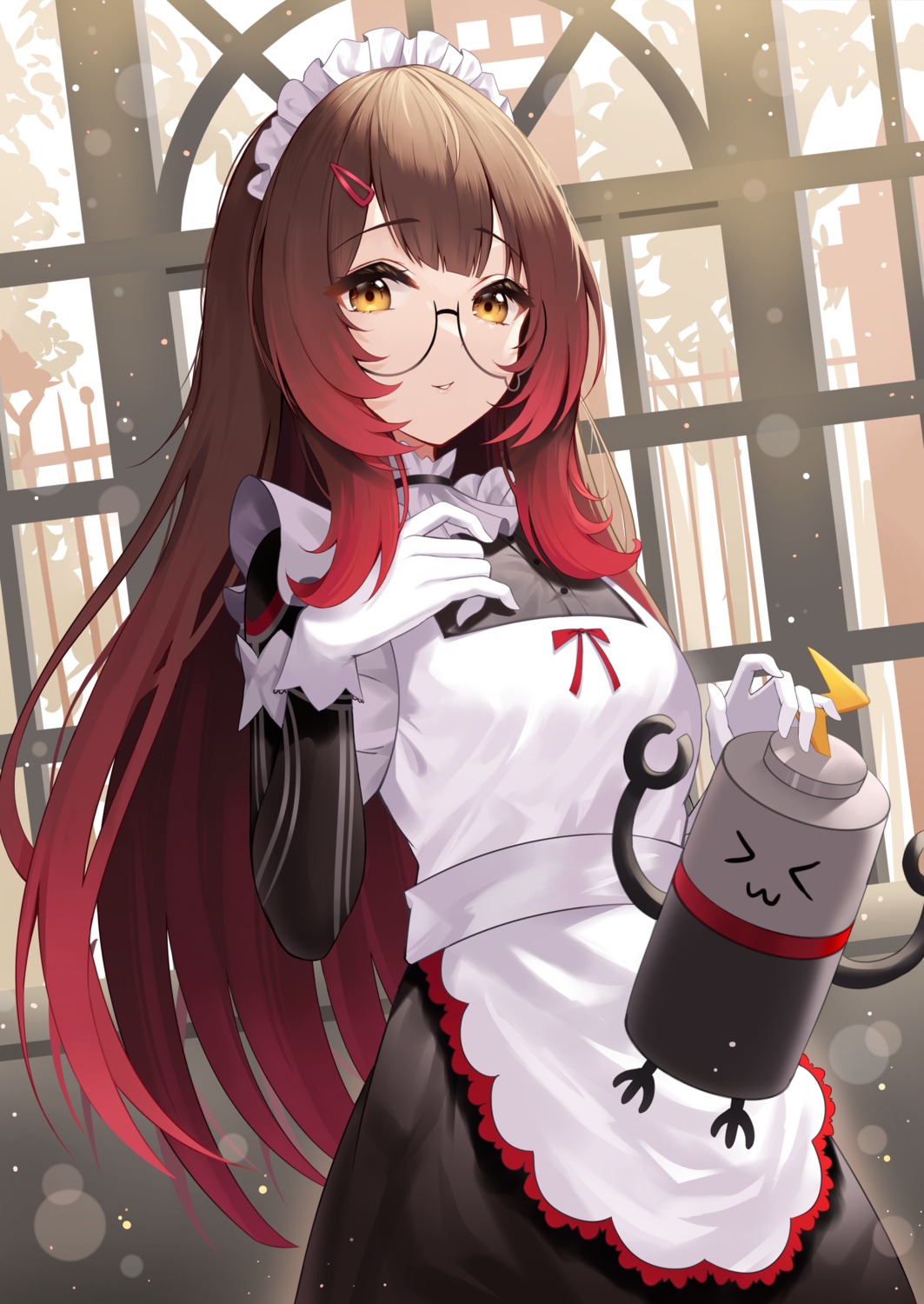 roina (effj7473) hololive roboco-san maid megane | #1010777 | yande.re