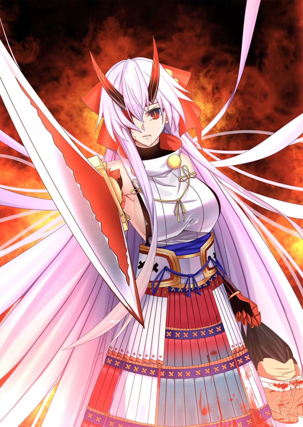 fate/grand order tomoe gozen (fate/grand order) armor bandages blood ...