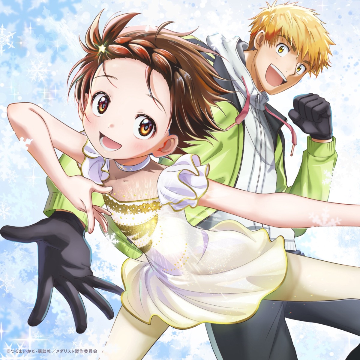 medalist akeuraji tsukasa yuitsuka inori disc cover dress pantyhose ...