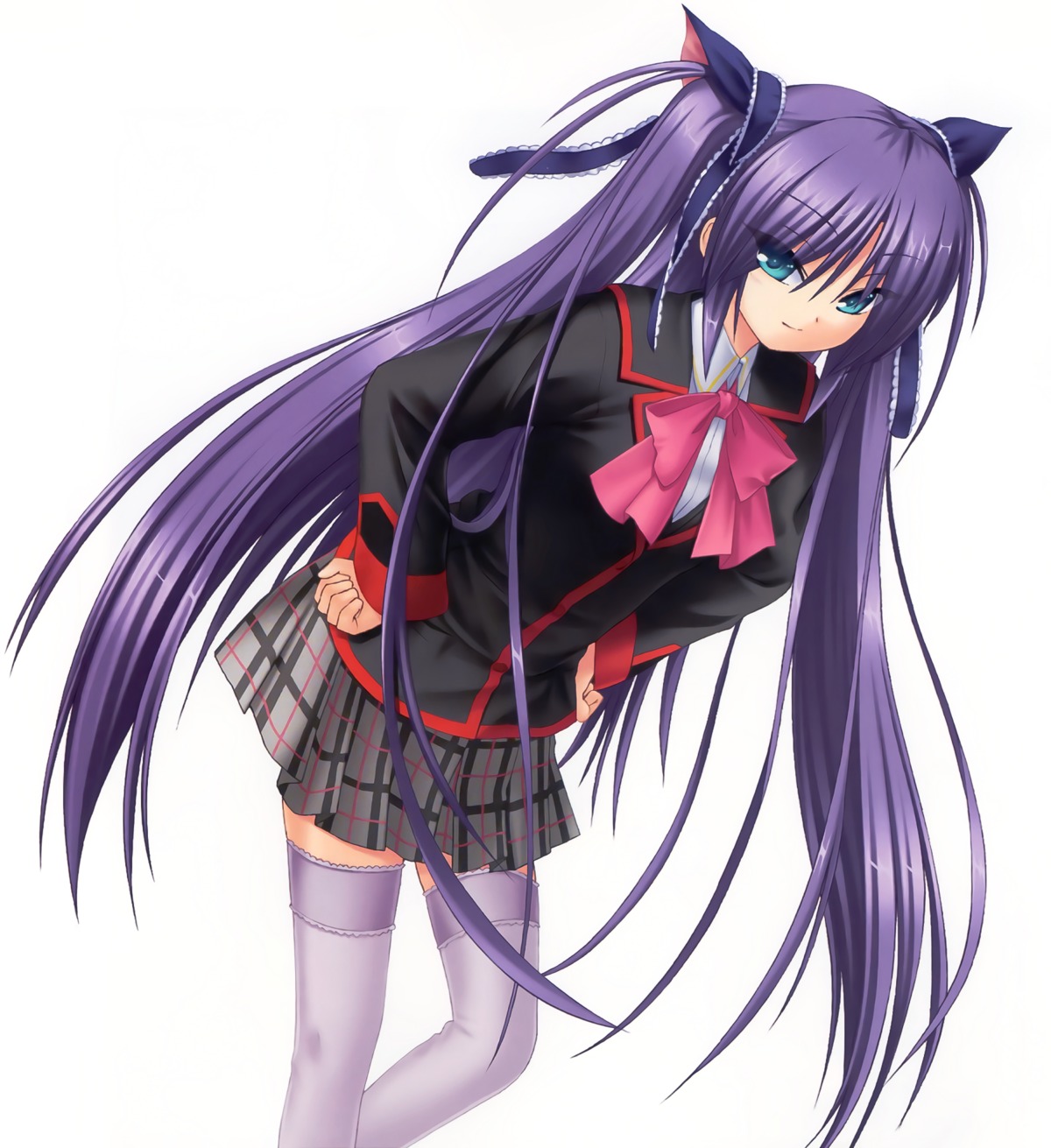 key na-ga little busters! sasasegawa sasami seifuku thighhighs ...
