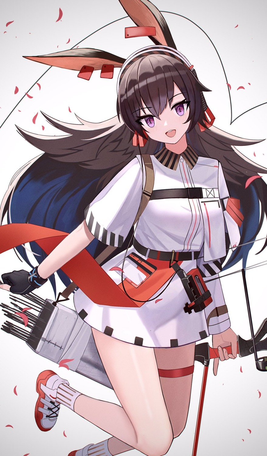 teruru0321 arknights april (arknights) animal ears bunny ears garter ...