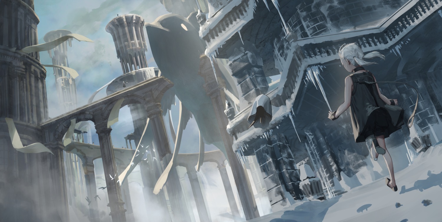 namusan1146 nier nier reincarnation fio (nier) mama (nier) bandages ...