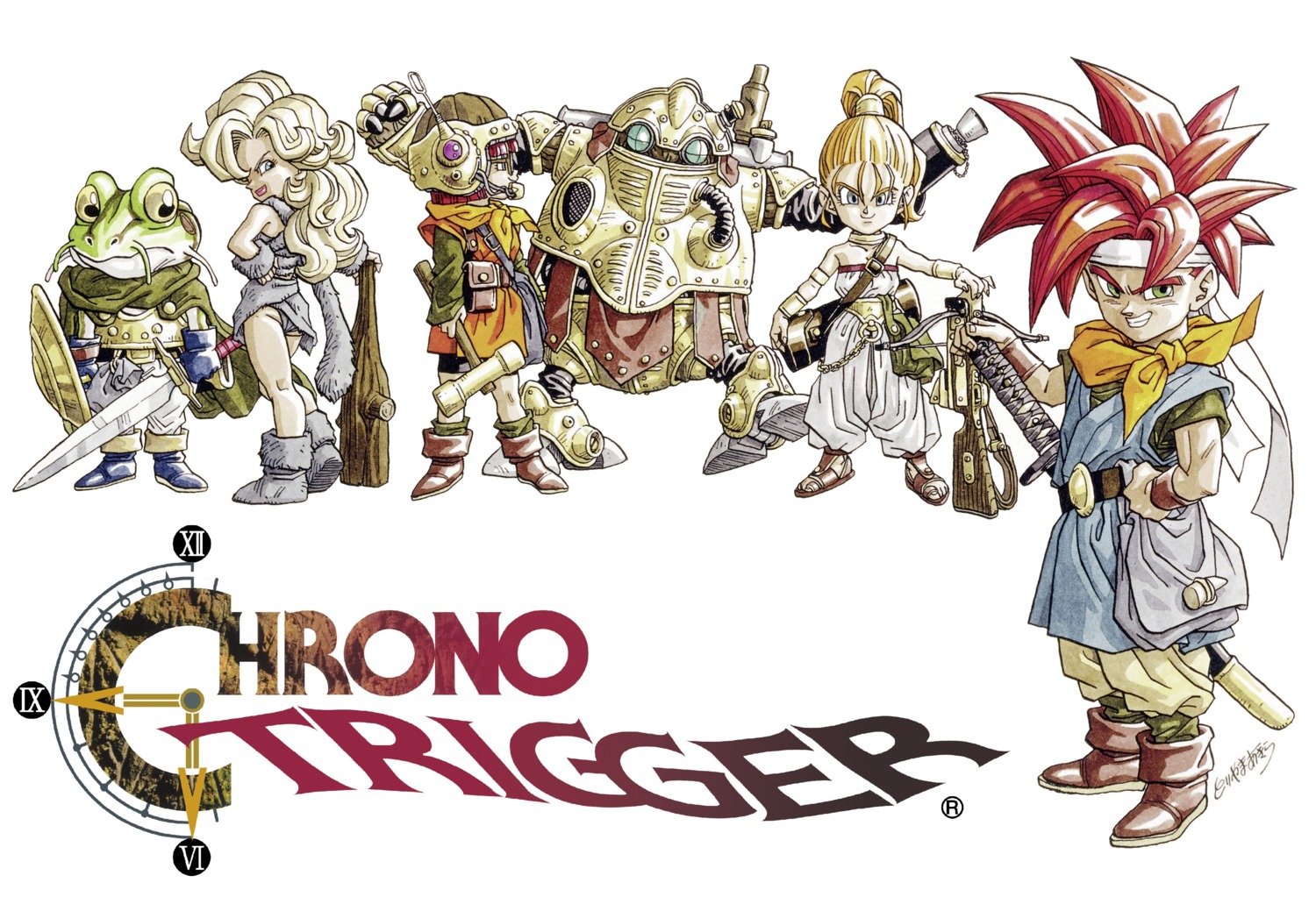 toriyama akira chrono trigger chrono (chrono trigger) eira frog lucca ...