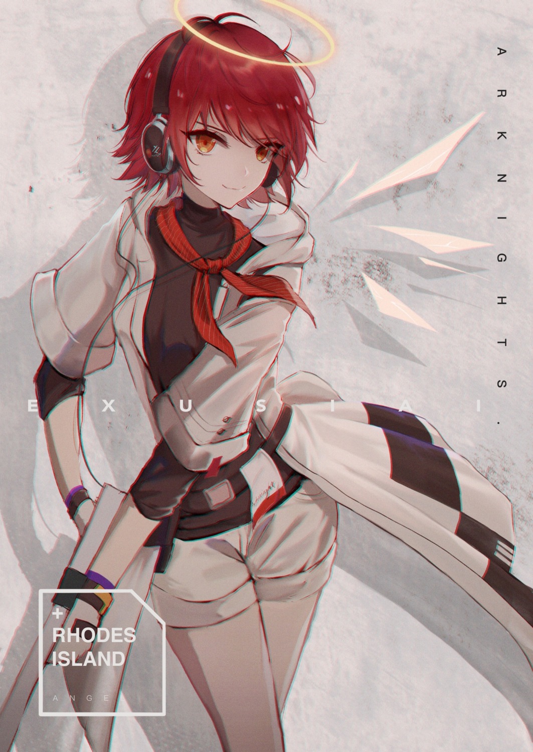 osagelts1213 arknights exusiai (arknights) angel headphones uniform ...
