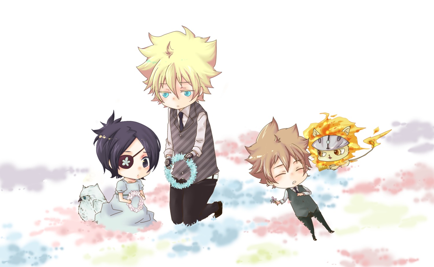 mokojo katekyo hitman reborn! chrome dokuro giotto sawada tsunayoshi ...