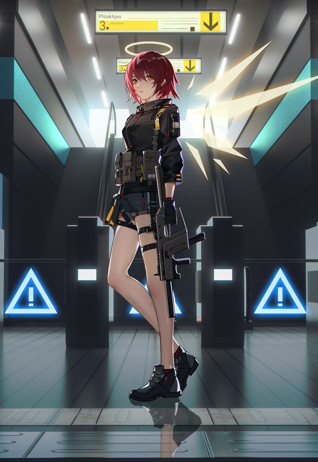 fly tutu arknights exusiai (arknights) angel garter gun wings | #611843 ...