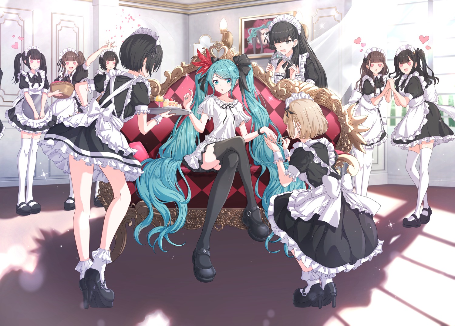 itogari vocaloid world is mine (vocaloid) hatsune miku heels maid ...